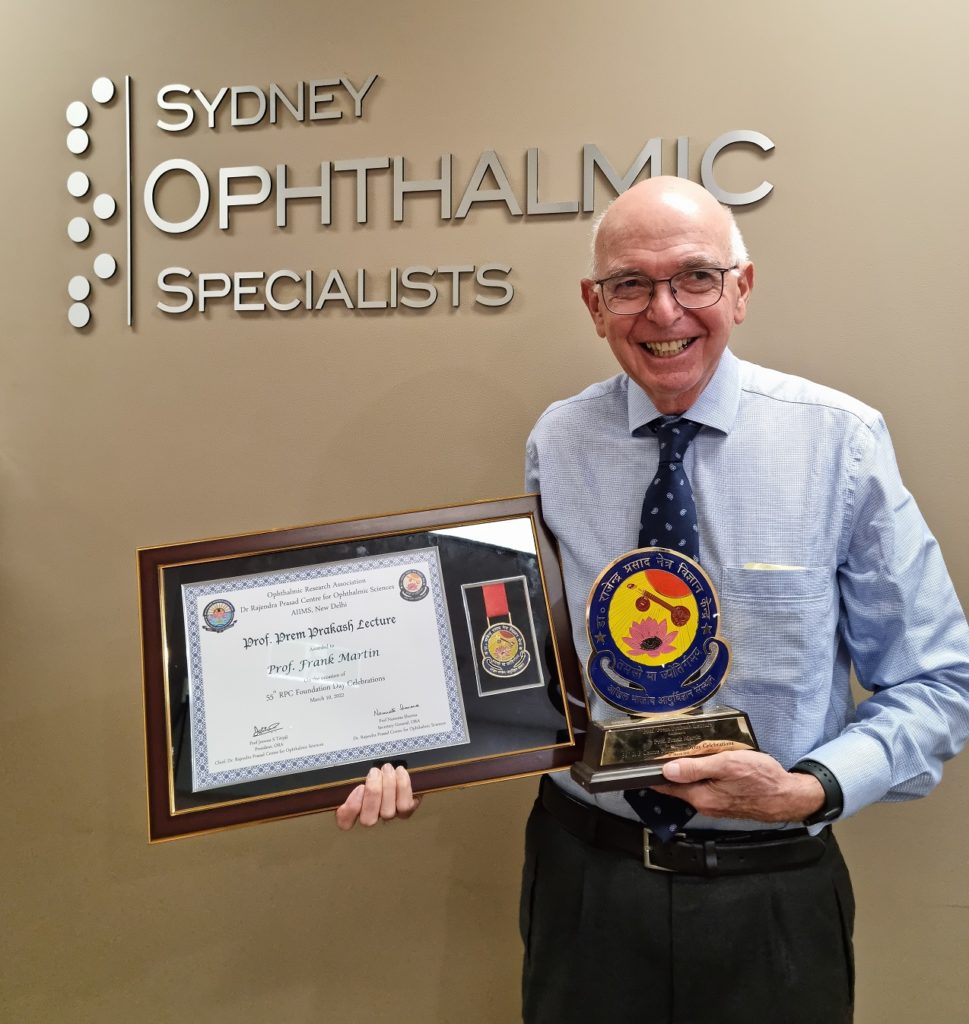 Prof Frank Martin awarded prestigious AAPOS Marshall M. Parks Silver ...